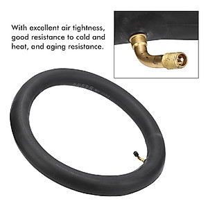 Keenso 16x2.5 Bike Inner Tube,Electric Bicycle Butyl Rubber Inner Tube with Bent Valve for Electric Bike Bicycle Tire