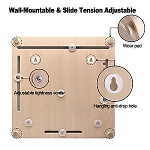 Wooden Montessori Toddler Learning Clock, Telling Time Teaching Clock & Time Calendar Cognitive Board, Preschool Learning Educational Toys for 3+ Years Old Boys and Girls