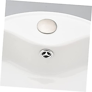 HEMOTON 6 Pcs Tub Stopper Cover Plate Sink Tap Hole Sink Overflow Stopper Plate Stopper Cover Sink Kitchen Drains Strainers Sink Tap Round Bathtub