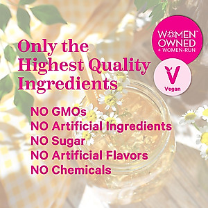 Pink Stork Organic PMS Tea for Hormone Balance, Mood Swings, Bloating, and Period Regularity - 8 Herbs - Vitex, Red Raspberry Leaf, Chamomile - Caffeine-Free - 15 Sachets, Warm Cinnamon