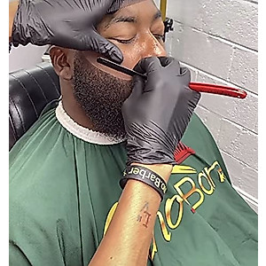 Crispy Linez Barber Turkish Razor | Professional Straight Razor (Red & Black)