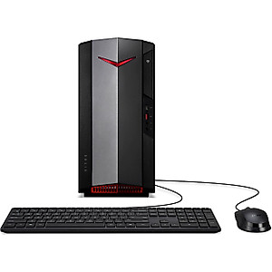 acer Nitro 50 Gaming Desktop Computer | 12th Generation Intel Hexa-Core i5-12400F (Beats i7-10700F) | 64GB DDR4 2TB SSD | Nvidia GeForce GTX 1650 4GB Graphic | USB-C DVI Win11 Black + HDMI Cable