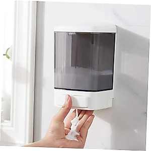 Luxshiny Plastic Easy Refill Hand Soap Dispenser Manual Soap Dispenser Bathroom 1000ml Soap Pump