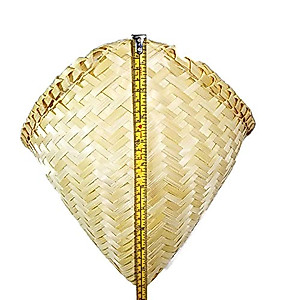 Big Size Sticky Rice Steamer Pot Basket Made from Bamboo Nature Cover Cook Kitchen Cookware Tool Vegetables, Dim Sum, Buns, Chicken Fish Meat