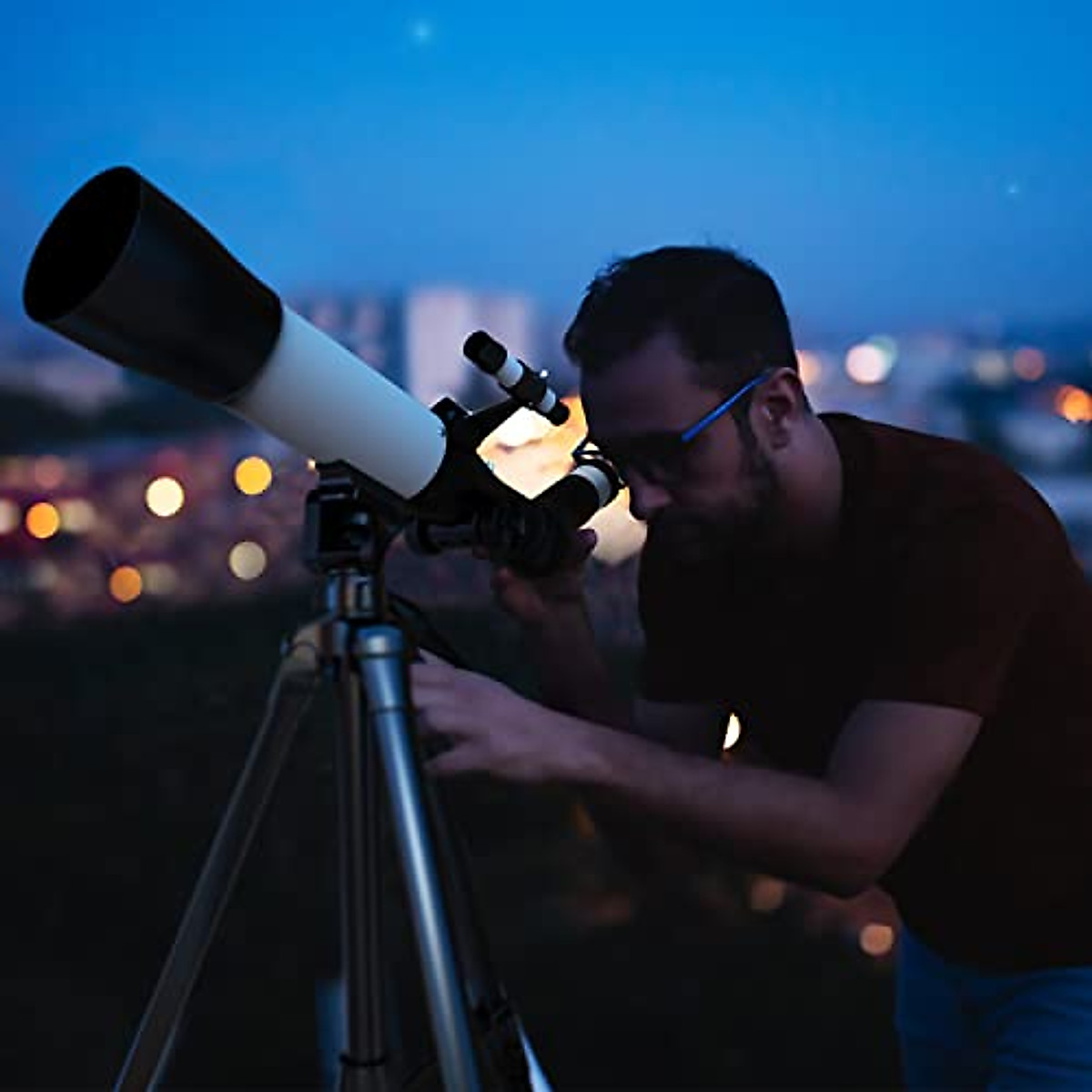 Telescopes for Adults Astronomy, Telescope for Kids, 70mm Aperture 500mm Focal Length Astronomical Refractor Telescope, Telescopes for Astronomy Beginners Adults with Phone Adapter & Finder Scope