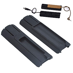 LThyzszb Tactical Light Pressure Switch Mount Plate Kit TD Scar Pocket Panel for 20mm Picatinny Rail Flashlight PEQ Remote Switch Accessories (Black)