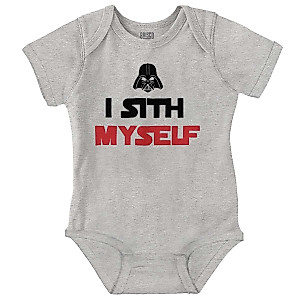 Brisco Brands Spaced Myself Dark Galaxy Nerd Baby Romper Boys or Girls