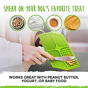 Mighty Paw Dog Lick Pad | BPA-Free Food Grade Silicone Mat for Fun, Anxiety, & Boredom Relief. Strong Suction Cups for Easy Grooming and Slow Feeding. Supports Dental Health. Dishwasher Safe