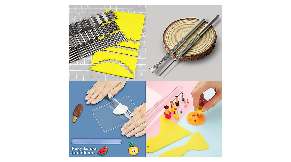 Yayatty 35 PCS Polymer Clay Cutters Set for DIY & Sculpting