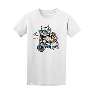 Bright Life Is Like A Camera Owl Sketch Tee - Image by Shutterstock