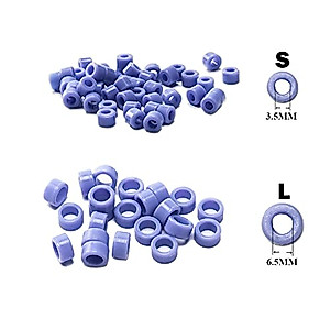 SNAWOP Dental Color Code Rings Multi-Colors Autoclavable Silicone Hygiene Instrument for Dentist (S, Purple)