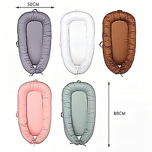 CUAIBB Baby Lounger for Newborn, Baby Nest Sleeper Newborn Lounger, Portable Baby Lounger for Baby 0-12 Months, Cosleeping Baby Bed Infant Lounger Bed in Bed - Green