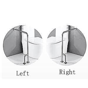 CRODY Bath Wall Attachment Handrails Grab Bar Rails Stainless Steel Curved Shower Grab Bar Wall Mounted Toilet Grab Rails with Legs Safety Floor-Standing Bathroom Handrail Multifunction Towel Rack/Rig