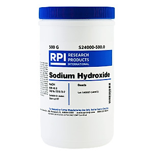 Sodium Hydroxide, ACS Grade, 500 Grams