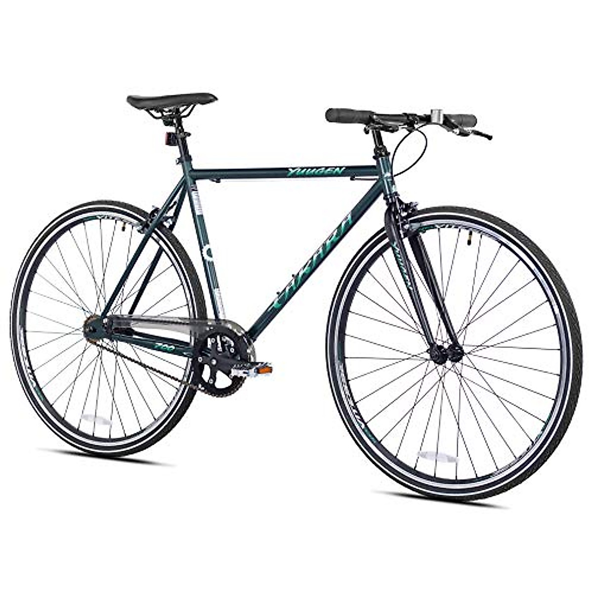 Takara Yuugen Single Speed Flat Bar Fixie Road Bike, 700c, Medium, Green