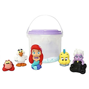 Disney Store Official Bath Set (Little Mermaid) - Kids Bath Accessories with Beloved Disney Characters - Colorful and Fun Bath Time Essentials for Kids - Suitable for All Ages