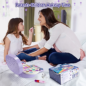 Tomons Kids Makeup Kit for Girl Real Washable Cosmetic Toy Beauty Set , Birthday Toys Gift for 3 4 5 6 7 8 9 10 Year Girls