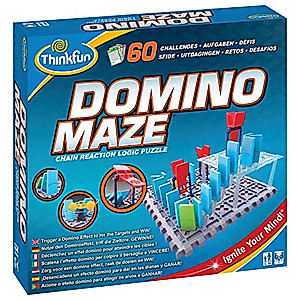 ThinkFun Domino Maze STEM Toy and Logic Game for Boys and Girls Age 8 and Up - Combines the Fun of Dominos With the Challenge of a Puzzle