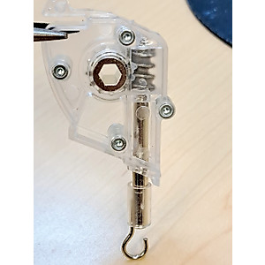 Heavy Duty Hex Hole Wand Tilter for 2" Horizontal Blinds (Clear-Metal Shaft, Pack of 1)