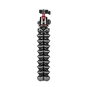 Joby GorillaPod 5K GripTight Mount PRO Kit, Aluminum Flexible Tripod Stand and BallHead 5K with Locking Phone Mount, Easy Landscape or Portrait Mode, Supports up to 5kg (11lb), Black (JB01830-BWK)
