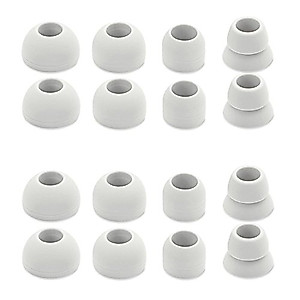 16 Pieces Replacement Earpads Eartips Teemade Earbuds Eargels for Powerbeats 1, Powerbeats 2, Powerbeats 3,Beats Wireless Stereo Earphones by Dr.Dre (Grey)