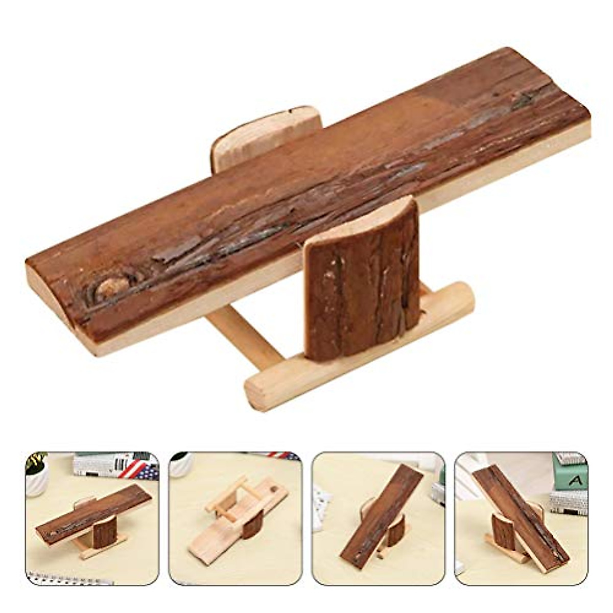 balacoo Climbing Toys Hamster Seesaw Toy Wooden Small Animals Seesaw Platform Playing Toys Hamster Climbing Exercise Cage Toys for Rabbit Guinea Pig Chinchilla Bunny Hamster Hamster Supplies