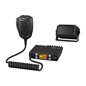 Radioddity CB-27 Pro 40-Channel Mini Mobile CB Radio with AM/FM Instant Emergency Channel 9/19, 4W Power Output, VOX, RF Gain, with 5W Mini Mobile Radio External Speaker