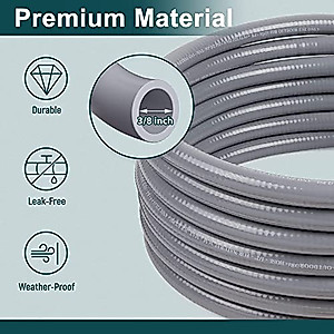 GASPRO 3/8" ID Natural Gas Hose, Low Pressure LPG Hose with Quick Connect, for Weber, Char-broil, Pizza Oven, Patio Heater and More, 24-Foot