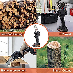 O-CONN Mini Chainsaw Chain, 4-Inch 1/4" Replacement Guide Saw Chain for 4 inch Mini Cordless Electric Portable Battery Powered Handheld Chainsaw (4pcs)