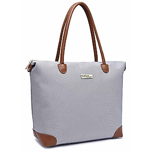 NNEE® Water Resistance Nylon Tote Bag & Multiple Pocket Design - Gray