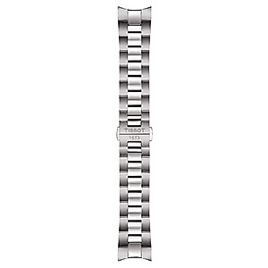 Tissot Men's Gentleman Auto Swiss Automatic Dress Watch with Stainless Steel Strap, Grey, 21 (Model: T1274071109101)