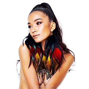 Fashmorus Women Feather Earrings for Women Fashion Dulcet Feather Earrings for Women Dangle