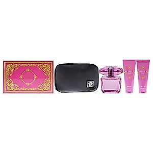 Versace Bright Crystal Absolu Women 3oz EDP Spray, 3.4oz Shower Gel, 3.4oz Body Lotion, Bag 4 Pc Gift Set
