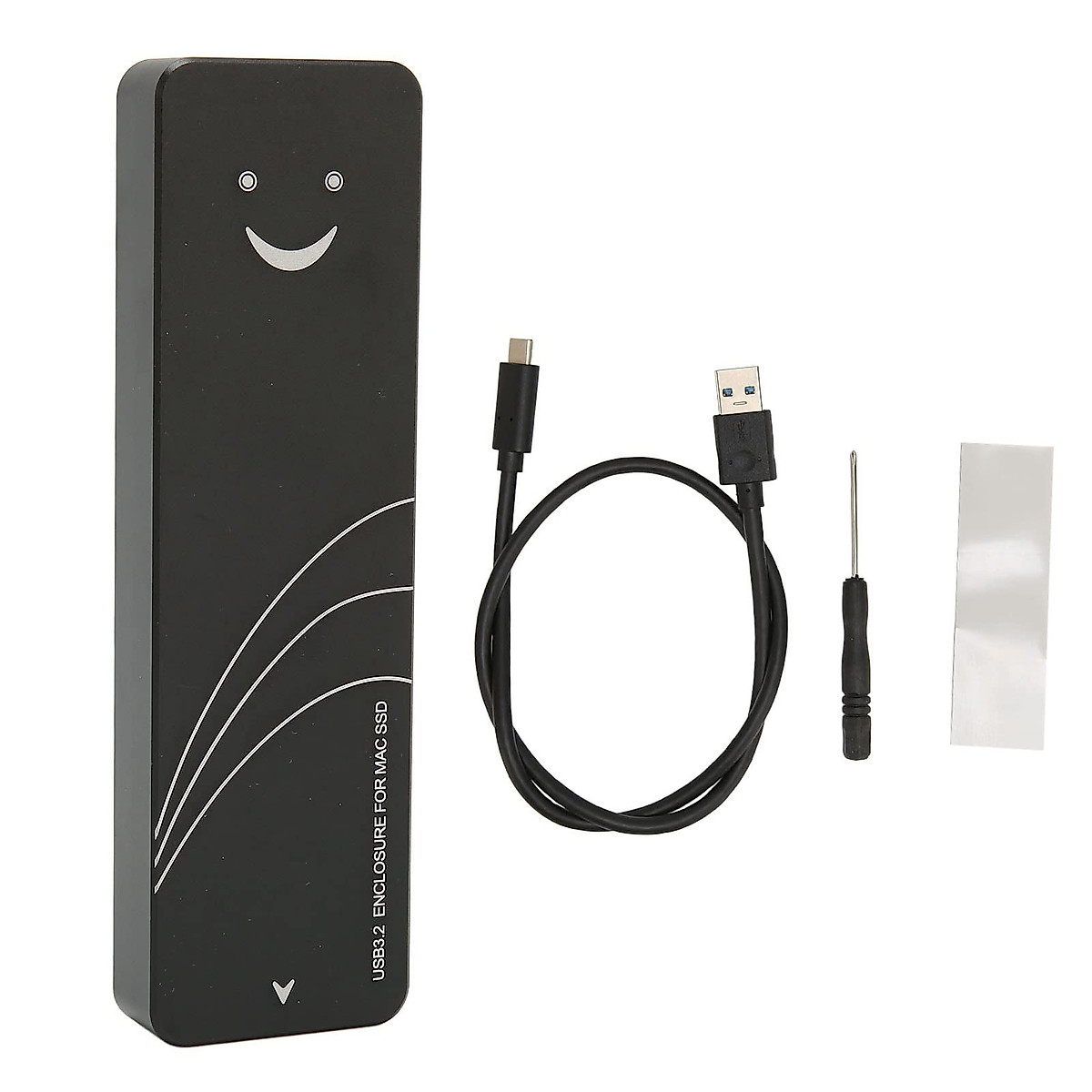 SSD Enclosure, USB3.2 SSD Enclosure Plug and Play Type C Interface for Office