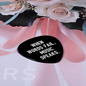 Guitar Pick Gifts Christmas for Men Women Music Lovers Music Stuff Guitar Accessories Gift for Him Her Boyfriends Musician Student Graduation Birthday Valentines Day Son Husband Dad Brother Friend