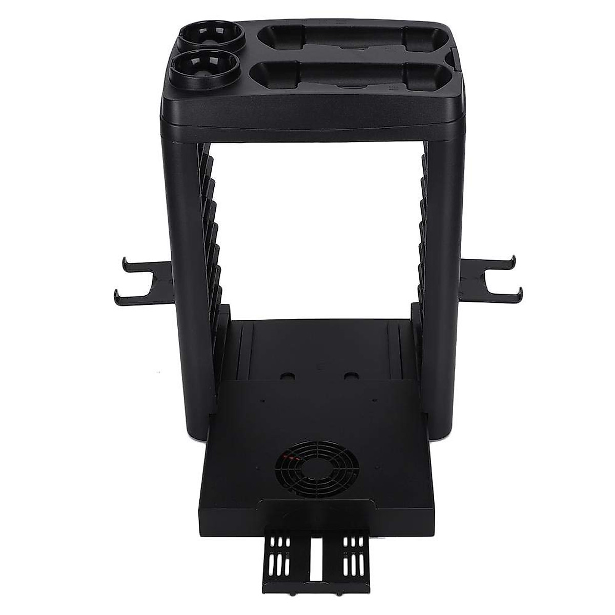 Multifunctional Vertical Cooling Stand for PS4,Charging Dock Station with 11 Game CD Storage for PS4 for PS4 Slim for PS4 Pro