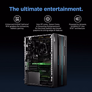 Lenovo 2023 IdeaCentre 5i Gaming Desktop PC, GeForce RTX 3060, Intel 12-Core i7-12700 12th Gen, 32GB RAM 3200MHz, 1TB PCIe SSD + 1TB HDD, 2 Year Warranty, Keyboard & Mouse, Ethernet, WiFi 6