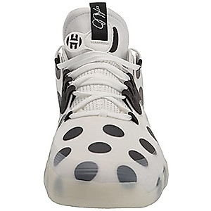 adidas Unisex Harden Vol. 5 Futurenatural Basketball Shoe, White/Black/Crystal White, 8.5 US Men