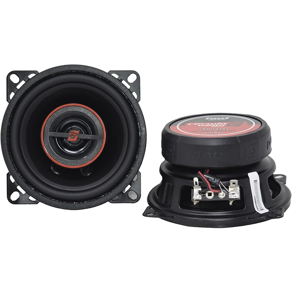CERWIN-VEGA! HED Series 4" 2-Way Coaxial Speakers, 4Ω Impedance, 30W RMS, High-Performance Car Audio System, Durable Stamped Steel Frame, Graphite Cone, PEI Tweeter for Superior Sound H740