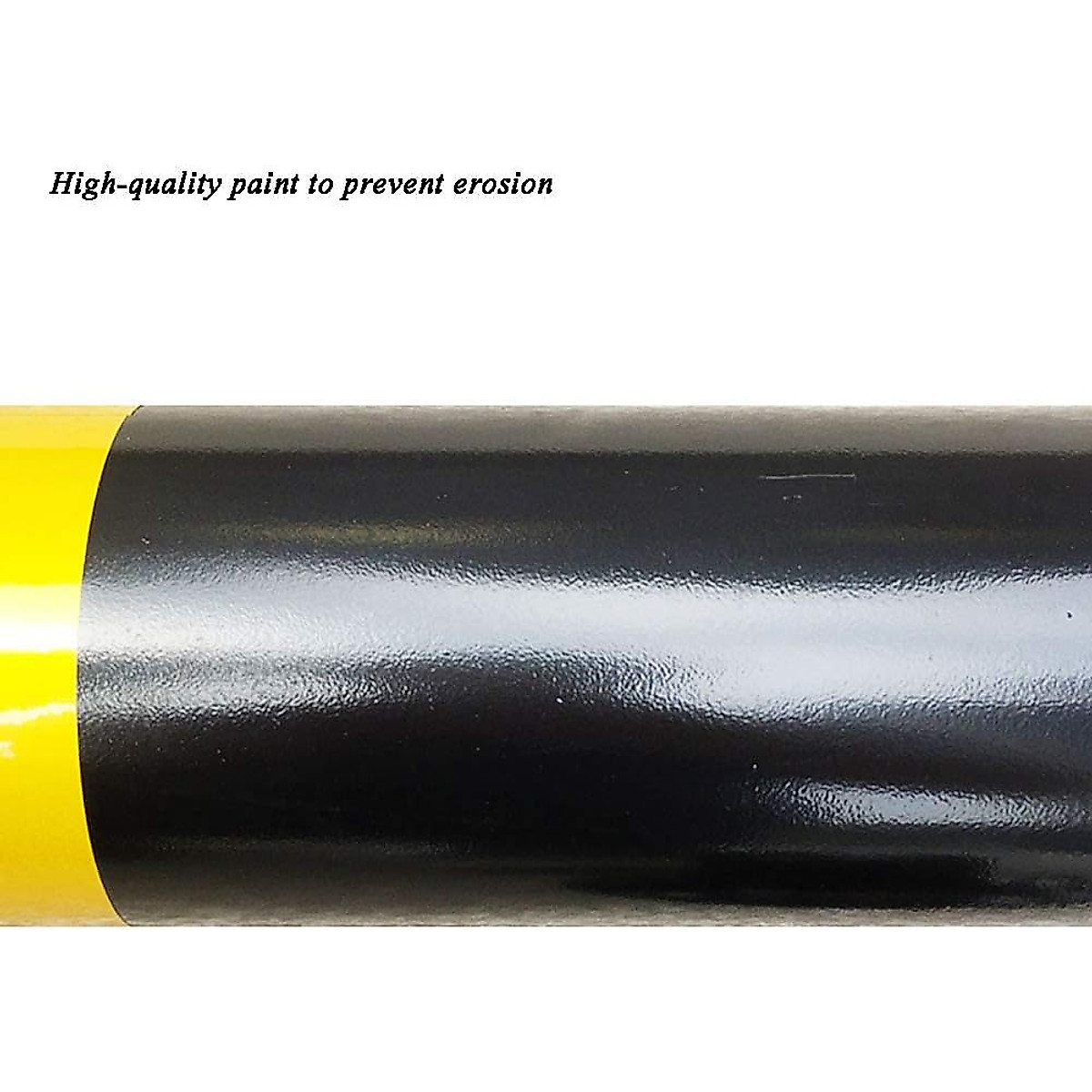 Parking Bollards with Lock, Parking Barrier Space Saver, Metal Sign Posts Steel Safety Bollard Traffic Pole(Size:500x76mm) (750x76mm)