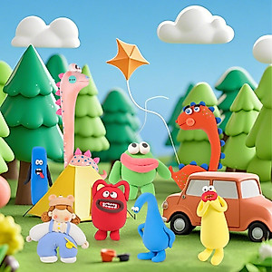 Modeling Clay Kit - 50 Colors Air Dry Ultra Light Magic Clay, Safe and Nontoxic, Great Gift for Kids Age 3-12 Year Old