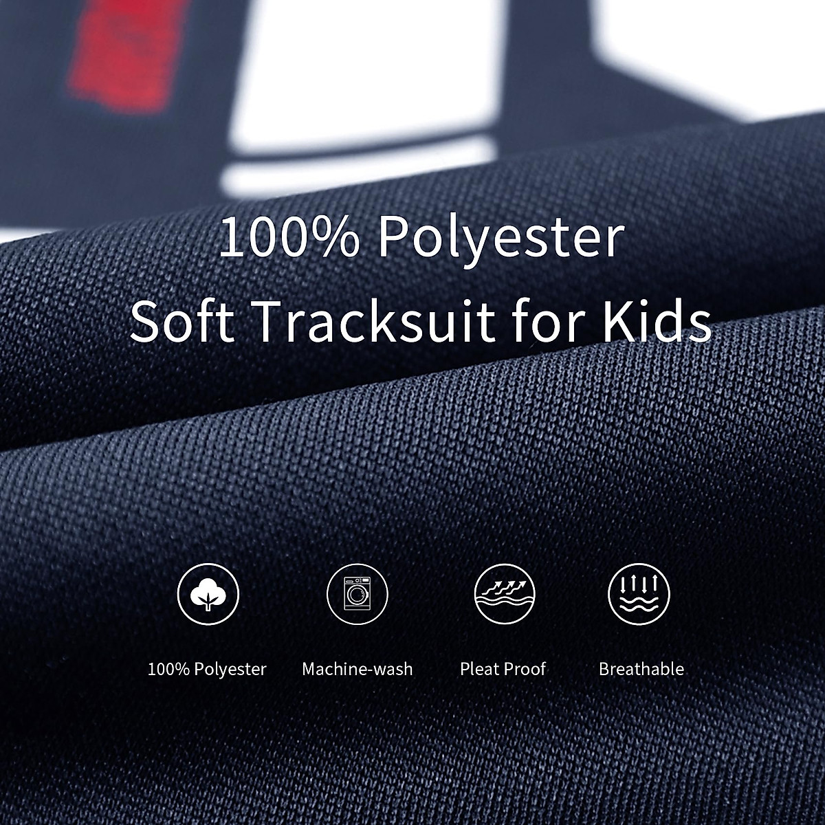 BASICDOT Boys Tracksuit Zip Up Sweat Jacket & Sweatpants Clothing Set 2 Piece Outfits Jogging Set JW-112-7-8T