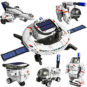Lucky Doug STEM Projects for Kids Age 8-12, 6-in-1 STEM Solar Robot Kit Space Toys Birthday for Boys Girls Kids Teen 8 9 10 11 12 13 Years Old, Science Kits for Boys