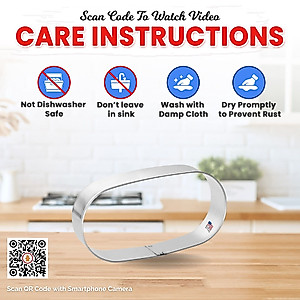 Pill Capsule Cookie Cutter 4 Inch – Made in the USA – Foose Cookie Cutters Tin Plated Steel - Pill Capsule Cookie Mold