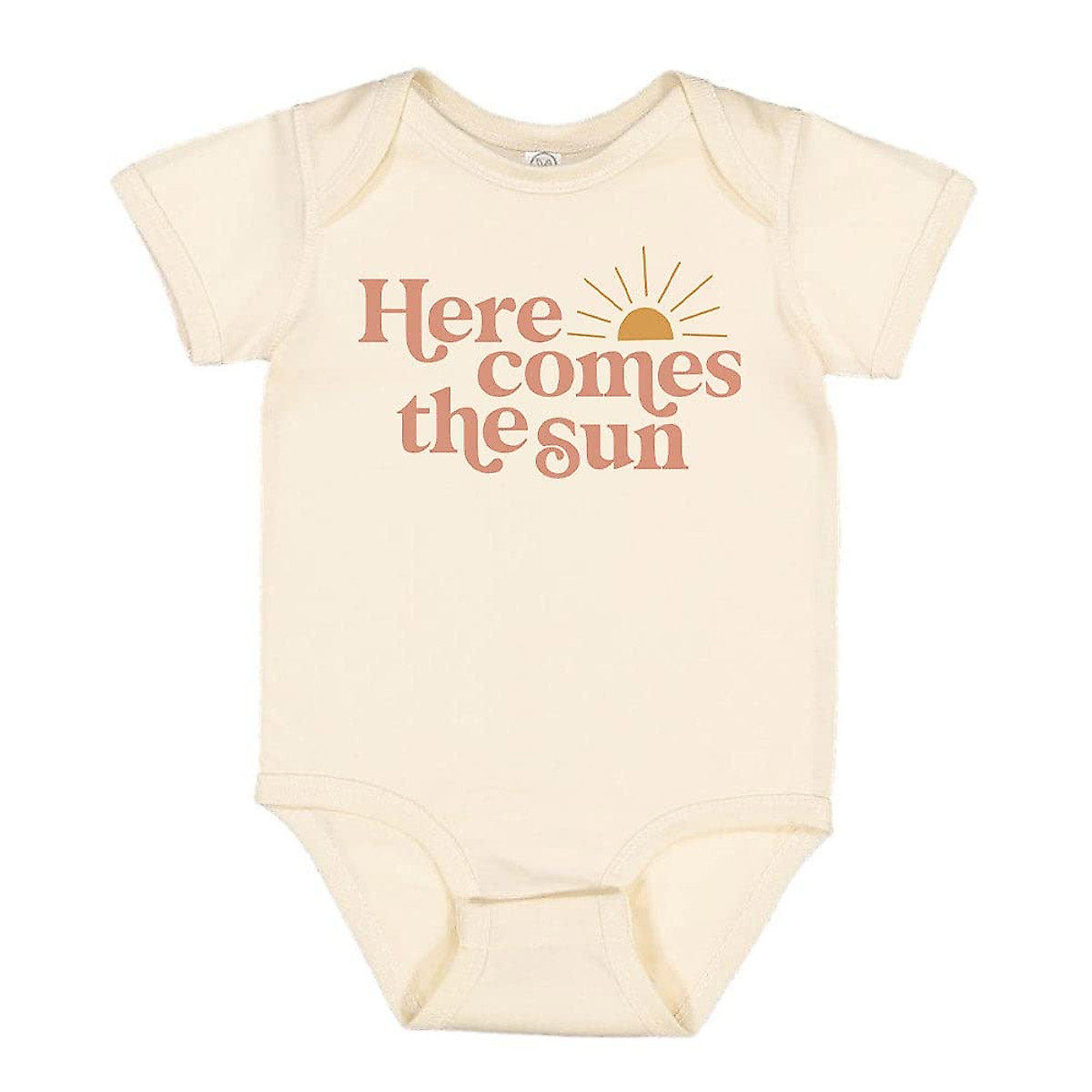 Here Comes The Sun Baby Infant One Piece Bodysuit Newborn Natural