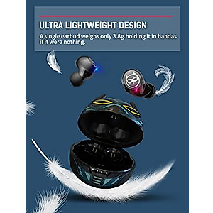 Togetface Kids Wireless Headphones - Cool Shape with Bluetooth 5.1 Headphones, Built-in Microphone, 36 Hours Playtime, IPX5 Waterproof, Touch Control, Suitable for, Sports, Travel, Work, etc.