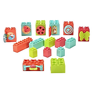 Little Tikes Baby Builders - Explore Together Blocks First Blocks for Babies and Toddlers, Boys and Girls, Easy to Connect, Sensory Play
