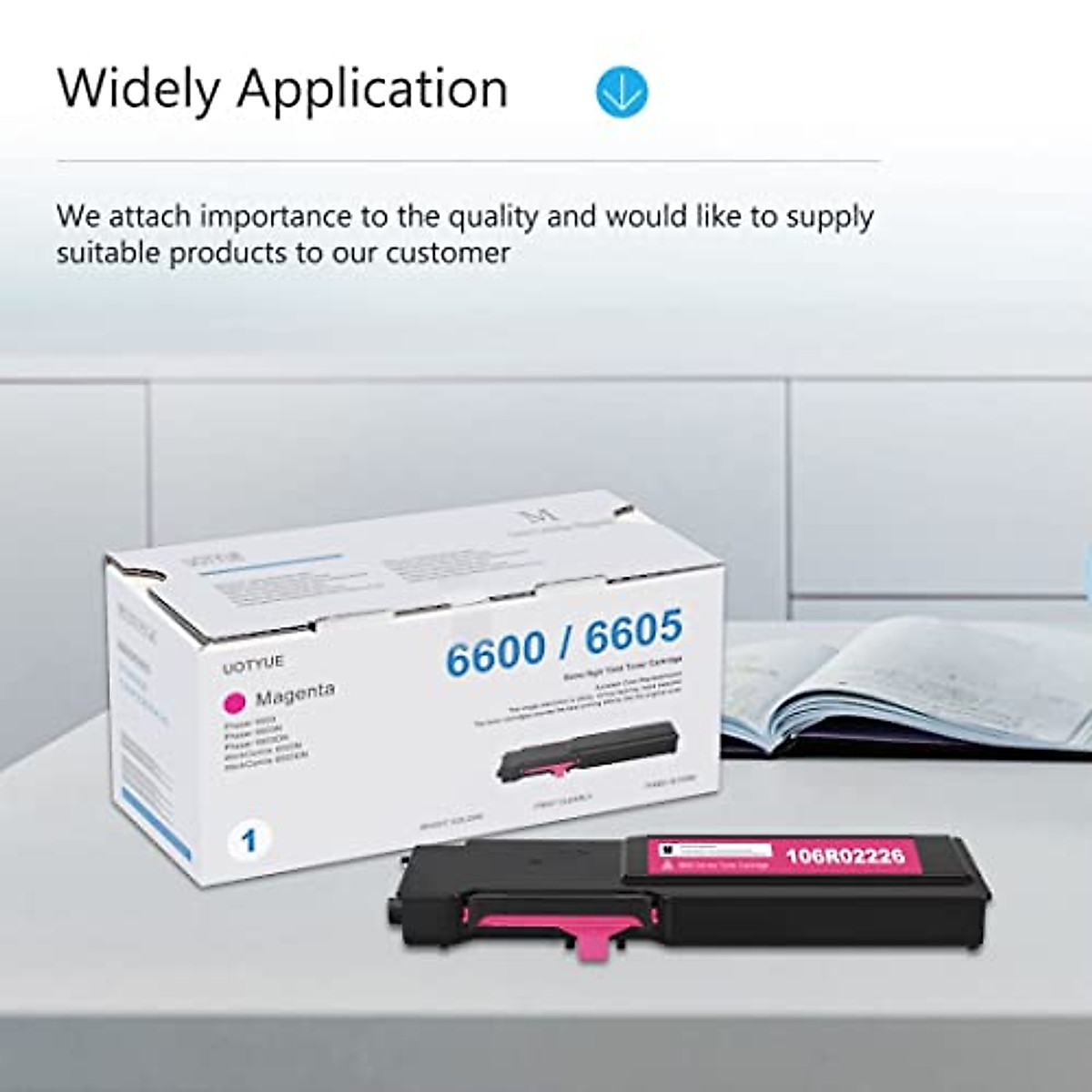 Phaser 6600/ WorkCentre 6605 Magenta High Capacity Toner Cartridge 106R02226 - UOTY Compatible 1 Pack 106R02226 Toner Replacement for Xerox Phaser 6600DN 6600 6600N WorkCentre 6605N 6605DN Printer
