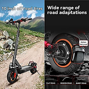Electric Scooter for Adults, Electric Scooter with Seat, 10" Pneumatic Tires, 28 Mph Max Speed & 31 Miles Max Range(iE-M4PROS)