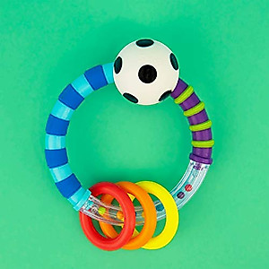 Sassy Ring Rattle | Developmental Baby Toy for Early Learning | High Contrast | For Ages Newborn and Up